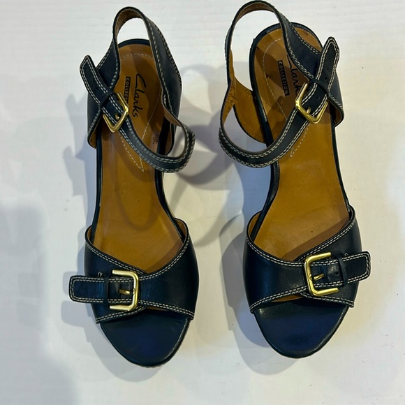 Clarks | Shoes | Clarks Womens 2 Inch Wedge Heel Sandals Size 92 | Poshmark